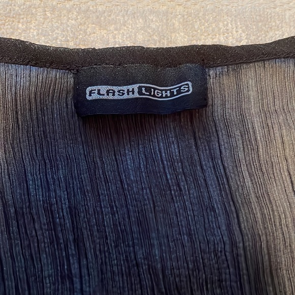 Flash Lights | Tops | Womens Small Corset Top Black Seethrough | Poshmark